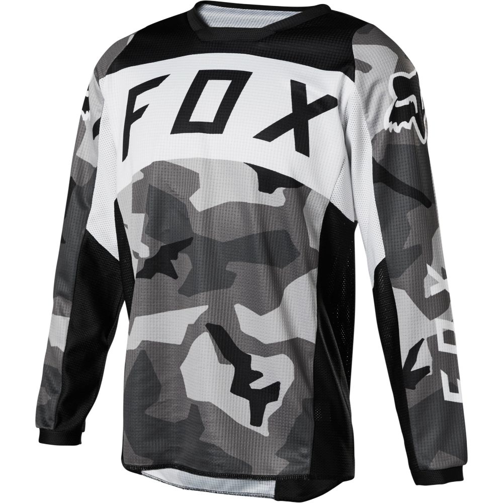 Fox Racing Youth 180 Bnkr Jersey Grey Camo Large 28830-033-YL for sale ...